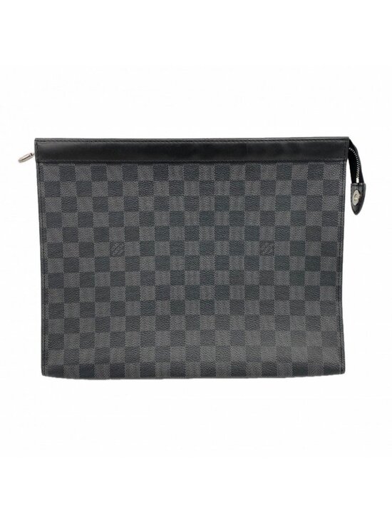 Louis Vuitton | Bags | Louis Vuitton Clutch Damier Graphite Pochette ...